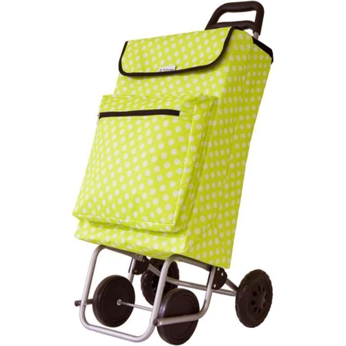 Chariot de Courses 4 Roues avec Compartiment Isotherme | Caddie de ...
