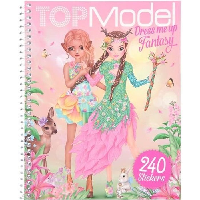 Album de coloriage - TOPModel - Fantasy - Dress me up - 240 stickers ...