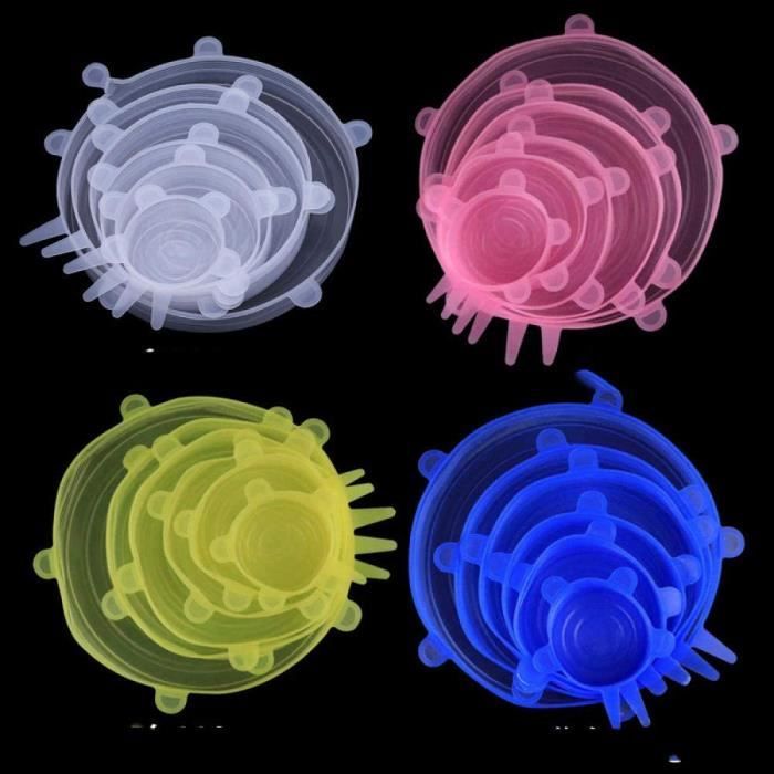 FILM ALIMENTAIRE B-H Housse Silicone 6 pièces-Jaune Rectangle,Film ...