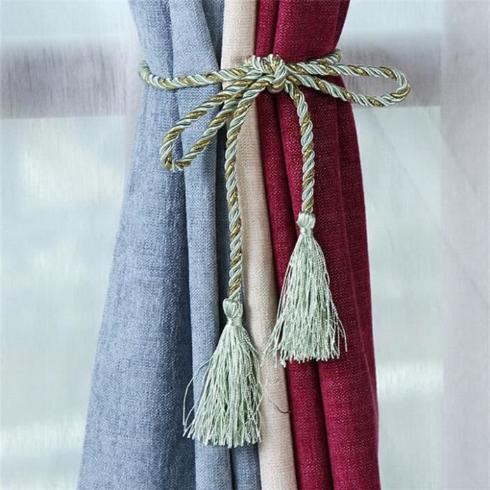 Rideaux,attache de rideau avec franges,2 à 10 pièces,corde de fixation ...