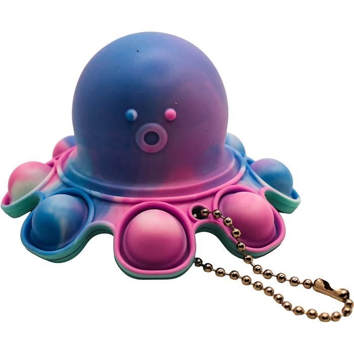 Pop It Pieuvre Réversible (Bleu) Popites Fidget Toy Octopus Fidget Toys ...