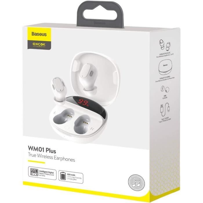 Casque Bluetooth Baseus Encok WM01 Plus - Cdiscount TV Son Photo