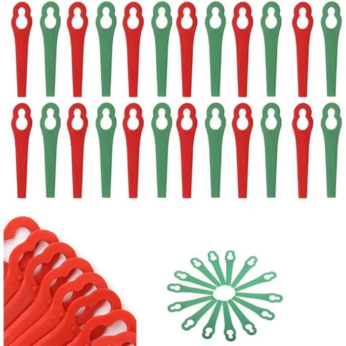 100 Pcs Lame Coupe Bordure Lame Plastique Coupe Bordure Accessoires Pour Coupe-Bordures Lame ...