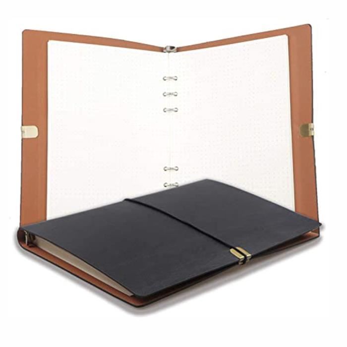 A5 Reliure en cuir Carnet de notes Carnet de notes Journal papier ...