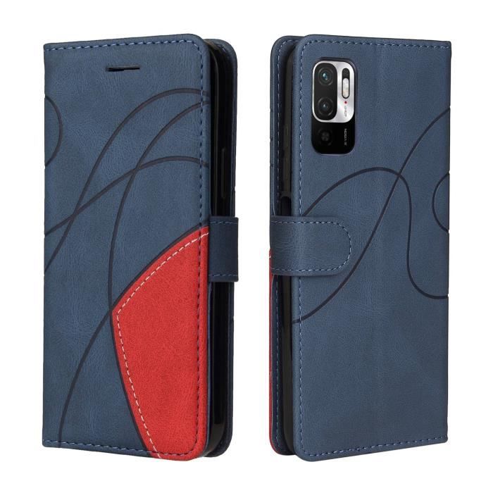 Redmi Note 10 5G Etui Portefeuille Magnétique en Cuir Flip Cover pour ...