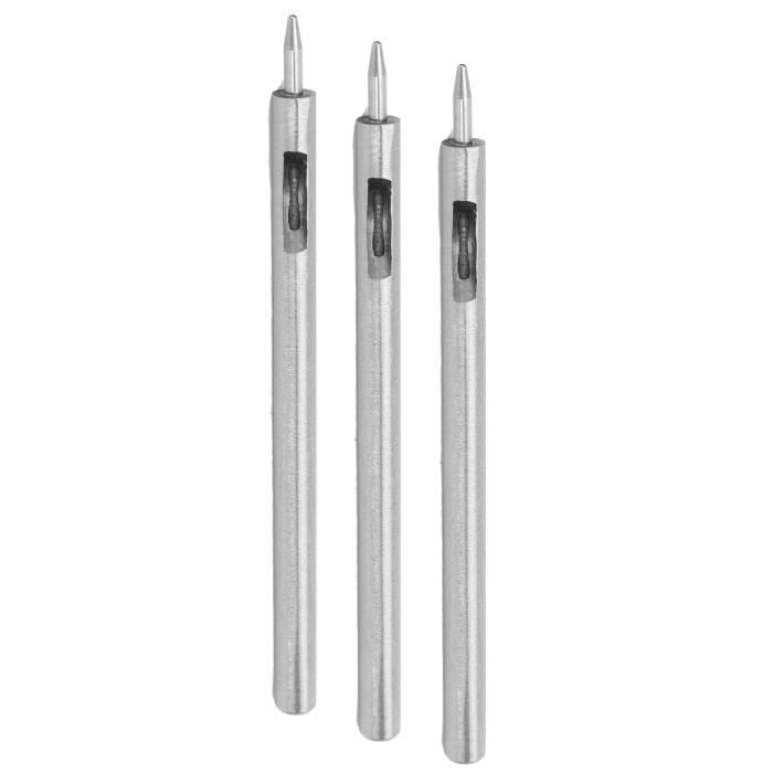 Poinçon de trou rond - Qqmora - 3pcs - Acier allié - 1,2 mm - Précision ...