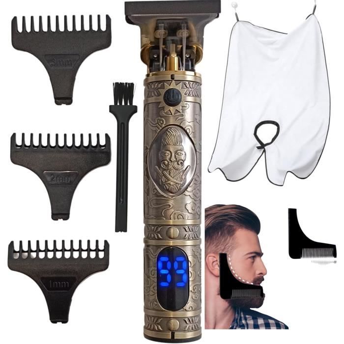 Tondeuse Cheveux Hommes,Tondeuse Barbe Electriques Pro,Sans Fil Tondeuse À Cheveux Rasoir Barbe ...