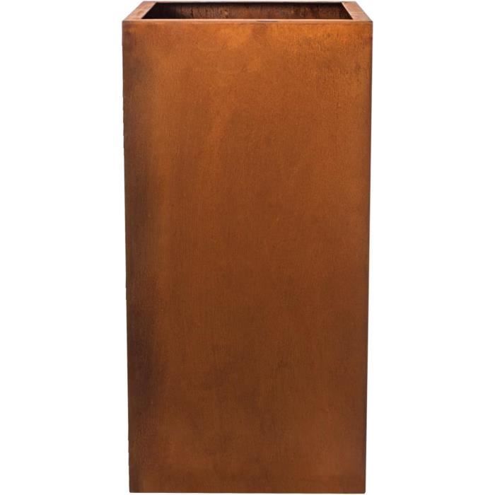 Köhko® Viva Pot À Fleurs Design En Acier Corten 45 X 45 X 80 Cm | Pot ...