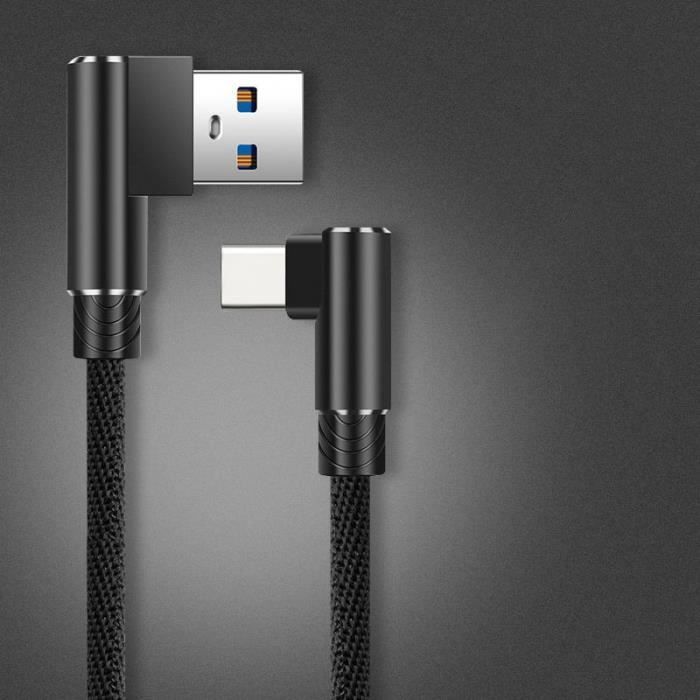 Black-2m -Câble de charge rapide USB 5A pour Xiaomi Redmi Note 7 8 Pro ...