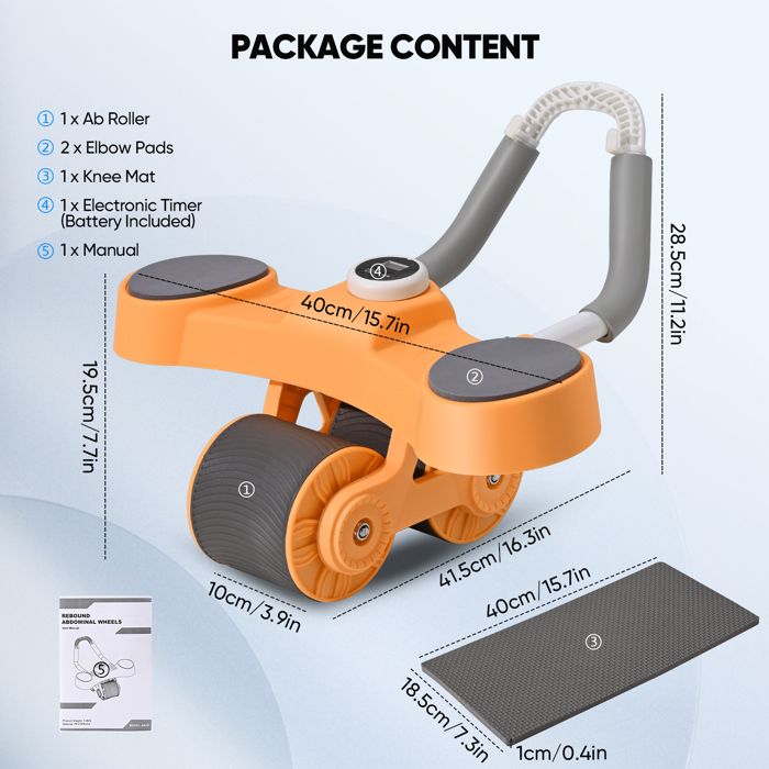 Roue Abdominale à Rebond Automatique,Roue Abdominale,Équipement d ...