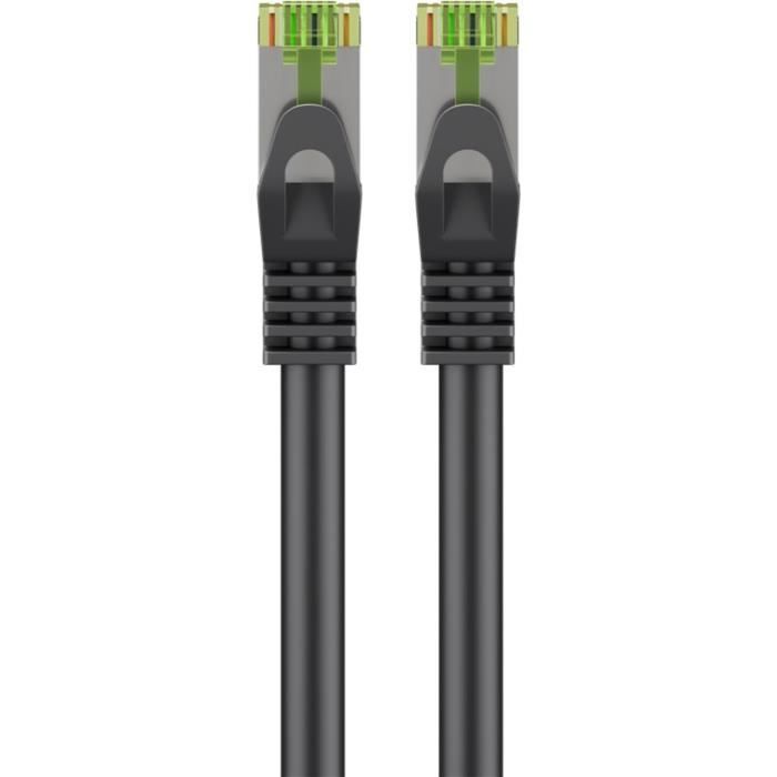 Câble réseau RJ45 Cat. 8.1 S/FTP - Goobay - 5 m - Noir - Bande passante ...