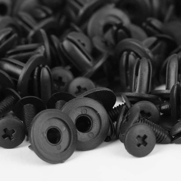 Dilwe garniture de goupille de poussée 100Pcs Rivets En Plastique De ...