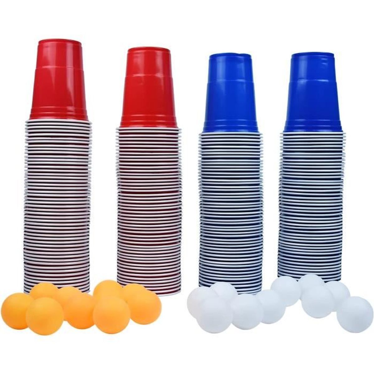 YUENFONG Beer Pong Lot de 200 gobelets en plastique pour fête de Noël ...