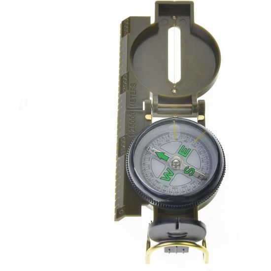 Boussole Portable Verte Militaire, Pour Camping, Randonnée, Survie ...