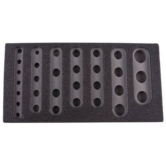 Insert mousse vide douilles (en pouces) format 1/3 tiroir - SA 3053 ...