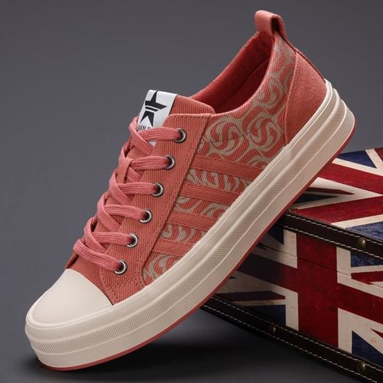 Baskets Homme Plat Fashion Comfortable en Toile avez Lacet Casual ...