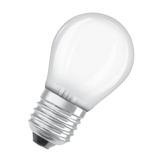 Lampe LED OSRAM Superstar Classic P 40 en verre dépoli, 2,2 W, 470 lm, E27, blanc chaud 2700 K ...