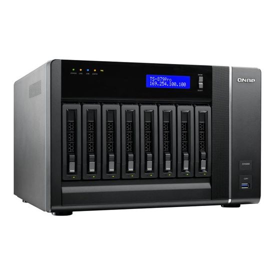 QNAP TS-879 Pro Turbo NAS - NAS - 16 To - Serial … - Cdiscount Informatique