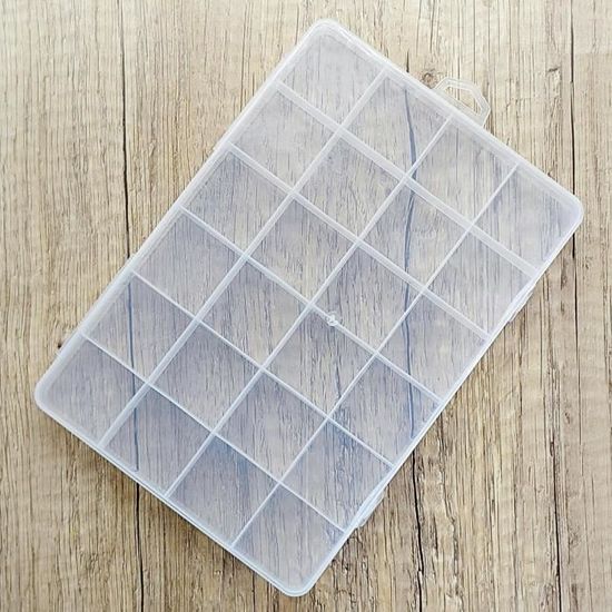 Boîte De Rangement 24 Compartiments Boite Rangement Bijoux Boîtes De ...