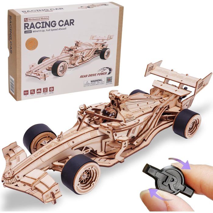 ROWOOD Wooden Racing Car Model for Adults and Teenagers to Build ...