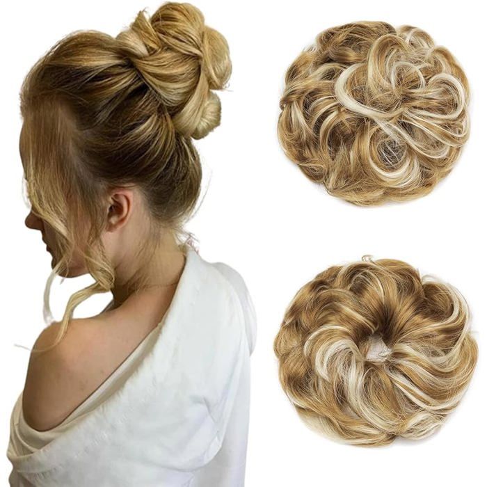 Postiche Chignon Extensions Cheveux Naturel Scrunchies Chignons Effet ...