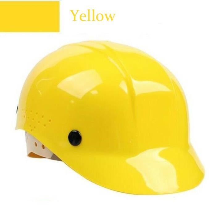 Casque de sécurité jaune - Casque de sécurité pour le travail, Léger et ...