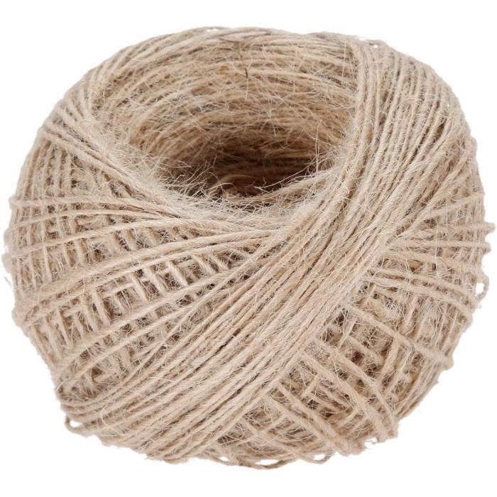 Zkenshan-Ficelle Jute Natural Jute Corde Type Twine Rouleaux De Chanvre ...