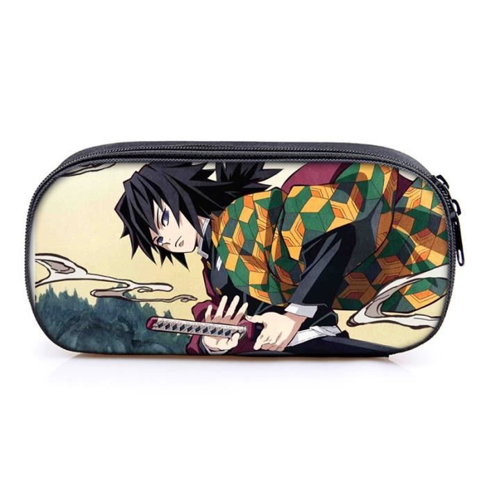 Trousse à Crayons Anime Demon Slayer Grande Capacité Nezuko Tanjiro Sac ...