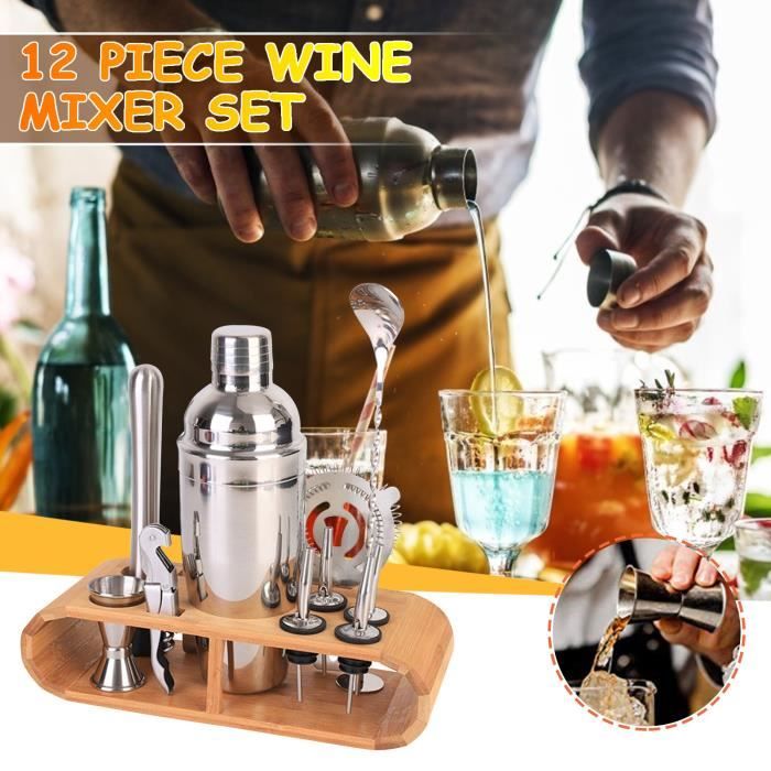 Kit de barman Ensemble shaker à cocktail 12 pièces - wenty1744 - La ...