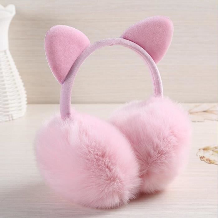 Cache-oreilles,cache-oreilles en fausse fourrure pour filles, mignons ...