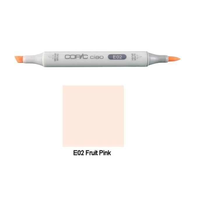 Stylo feutre Copic Ciao double pointe - E02 Fruit Pink - Cdiscount ...