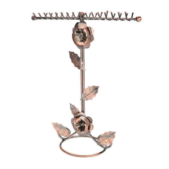 CHN Support de collier en fer rose à double rangée (Bronze) 95003 ...