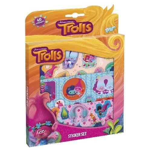DreamWorks - Trolls - Set Stickers Autocollants - Cdiscount Beaux-Arts ...