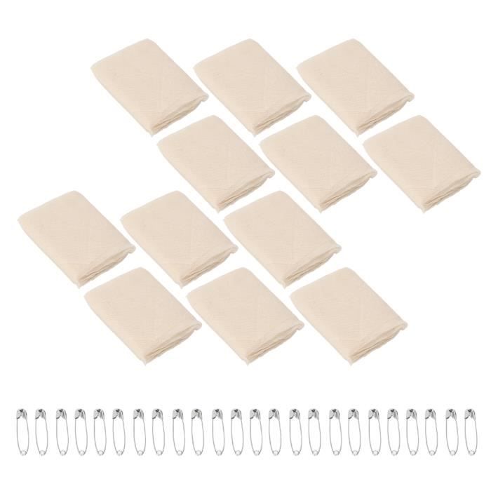 Drfeify Bandage triangulaire 12 pièces pansement triangulaire gaze ...