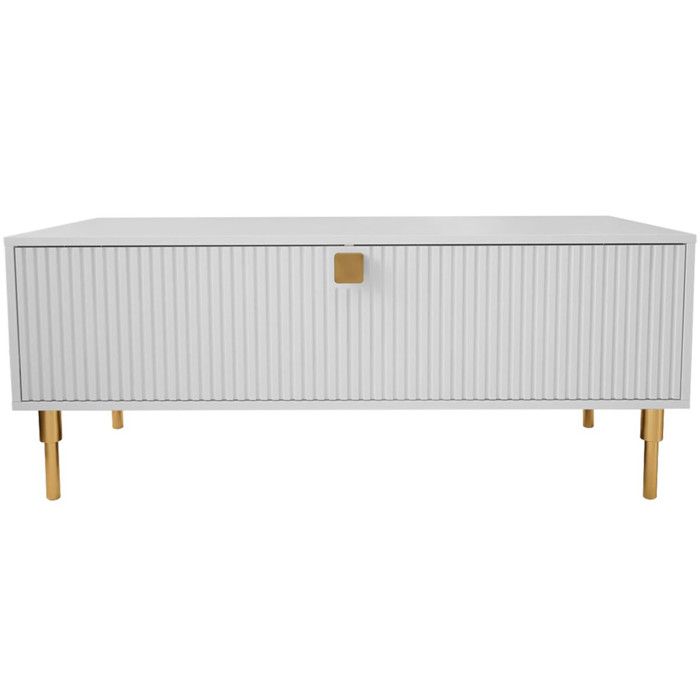 Table basse "Dorset" - Rectangulaire - Blanc 120 x 55 x 51 cm, Blanc ...