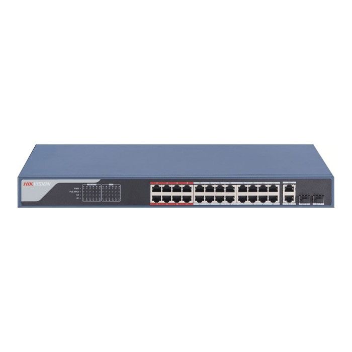 Switch PoE 24 ports - HIK VISION - DS-3E1326P-EI - Transmission 10/100 ...