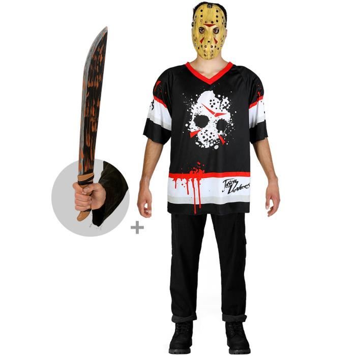 Déguisement Jason Vendredi 13 hockey homme avec machette - Funidelia ...