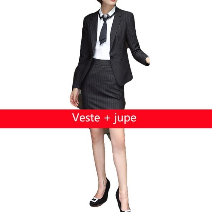 Costume Femme d'interview mode costume de travail Rayure de Affaires ...