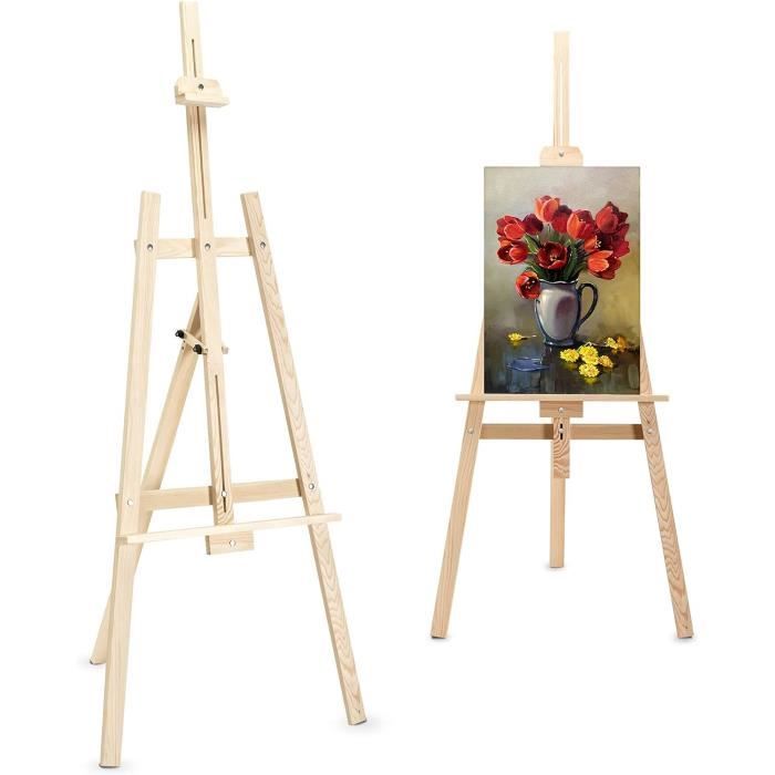 Artwelt Chevalet Peinture Chevalet Bois En Épicéa 158 Cm Pour La ...