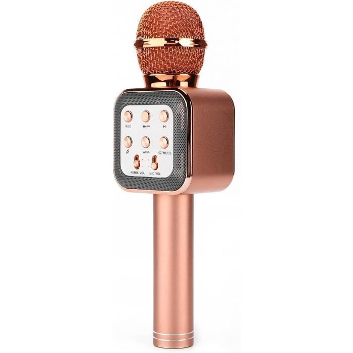 Microphone Bluetooth, Microphone Karaoké 5 W Haut-Parleur Portable Pour ...