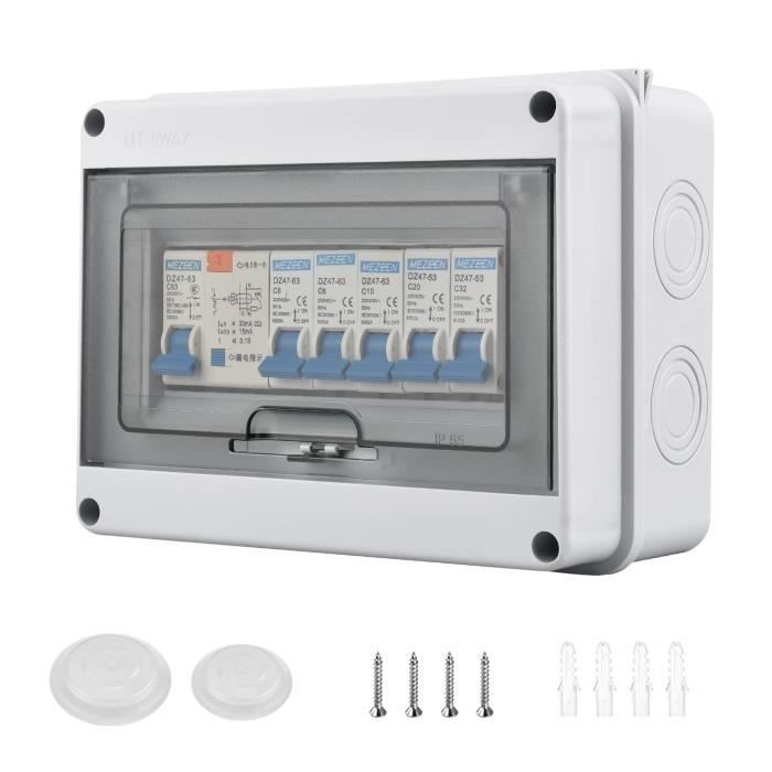 Coffret Electrique Etanche Ip65, Avec Interrupteur Pneumatique 5 Voies 2X6A+1X10A+1X20A+1X32A ...
