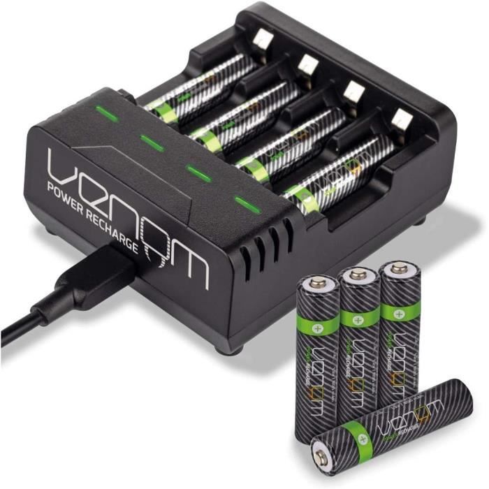 Piles Aaa Rechargeables + Station De Chargement \ Comprend 8 Piles Aaa ...