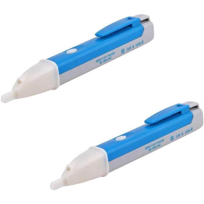 2Pcs Testeur De Tension Sans Contact Stylo Détecteur De Tension ...