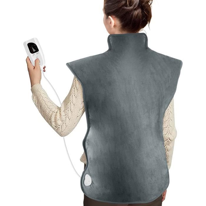 Coussin Chauffant pour Nuque et Dos avec 6 Niveaux de Températures ...