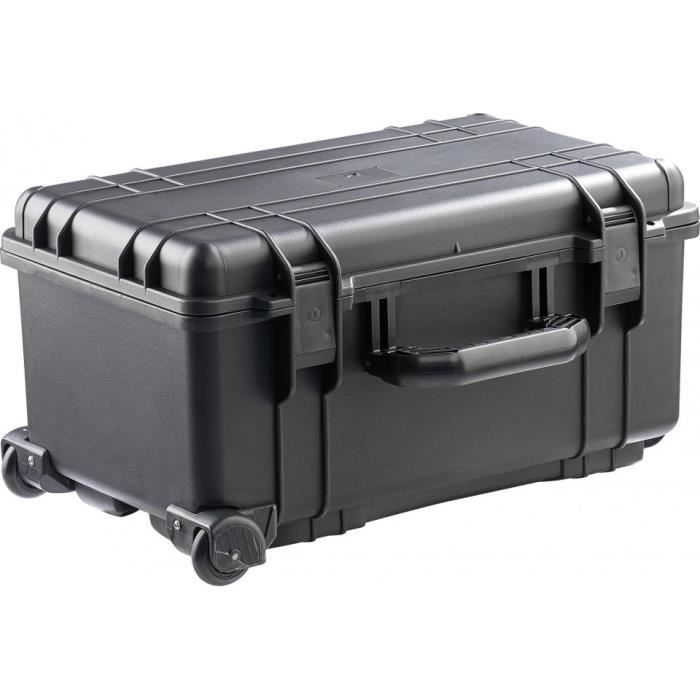 Valise technique étanche - X-CASE - 35 L - Noir - Rembourrage ajustable ...
