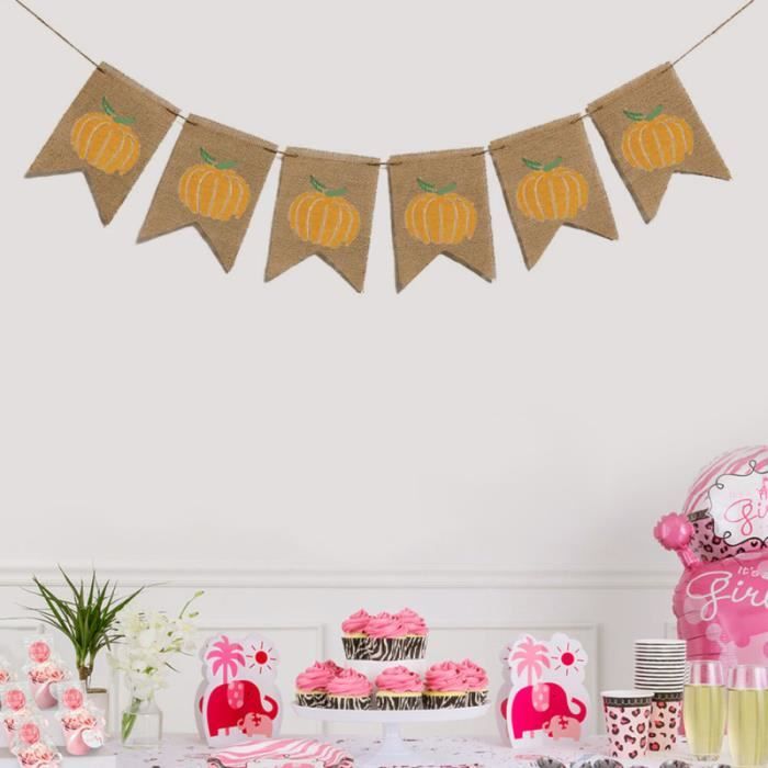 1 Set Swallowtail Banner Linen Flag Bunting Party Supplies Accessoires ...