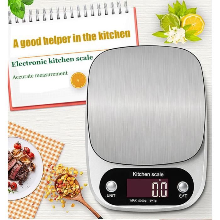 10 kg 1g Household Kitchen Scale Electronic Food Scale Digital LCD Electronic Scales For Food Balance Measu Cdiscount Electromenager