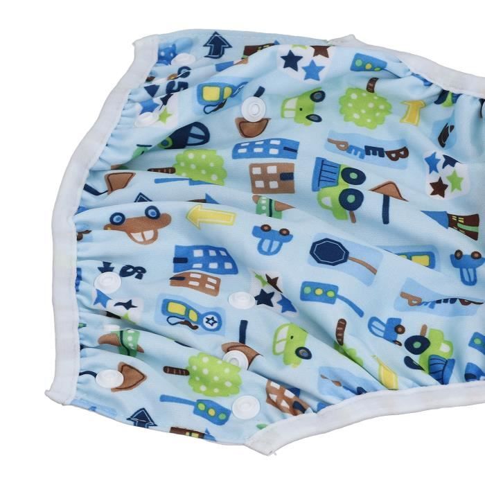 ESTINK Couches de bain pour bébé réutilisables et lavables 0-2 ans ...