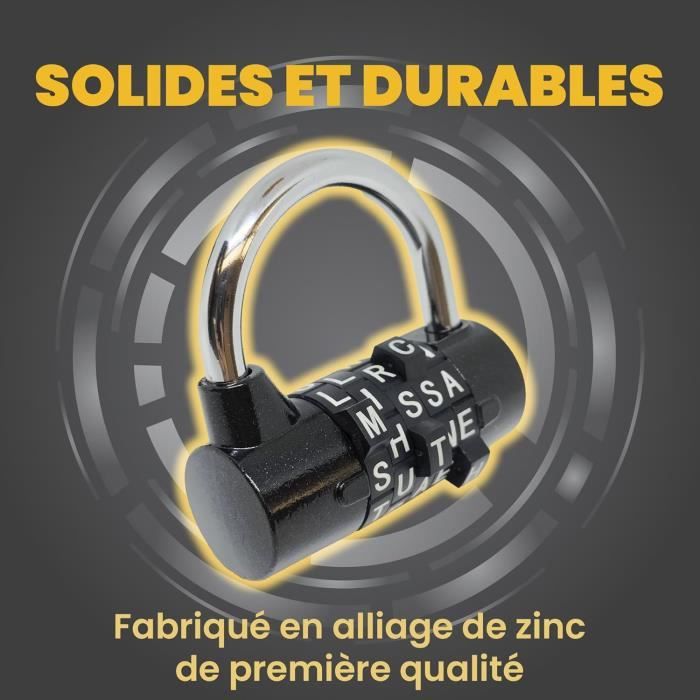 JJ PRIME - Cadenas Code 5 Lettres Cadenas A Code Cadenas Code 5 ...