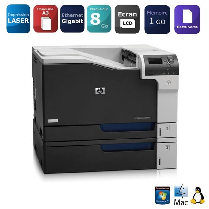 HP Color Laserjet Enterprise CP5525dn Imprimante A - Cdiscount Informatique